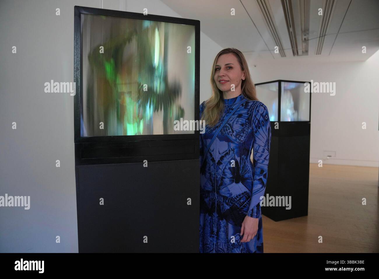 Croatian artist Maja Petric, one of the winners of the Digital Art ...