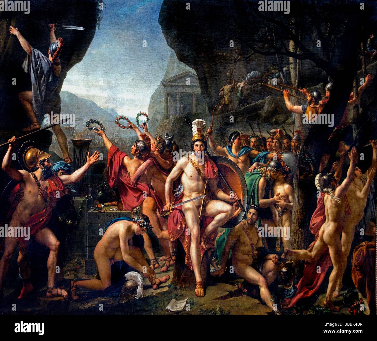 Leonidas at Thermoplyae, 1814, Jacques-Louis David, 1748 – 1825, France ...