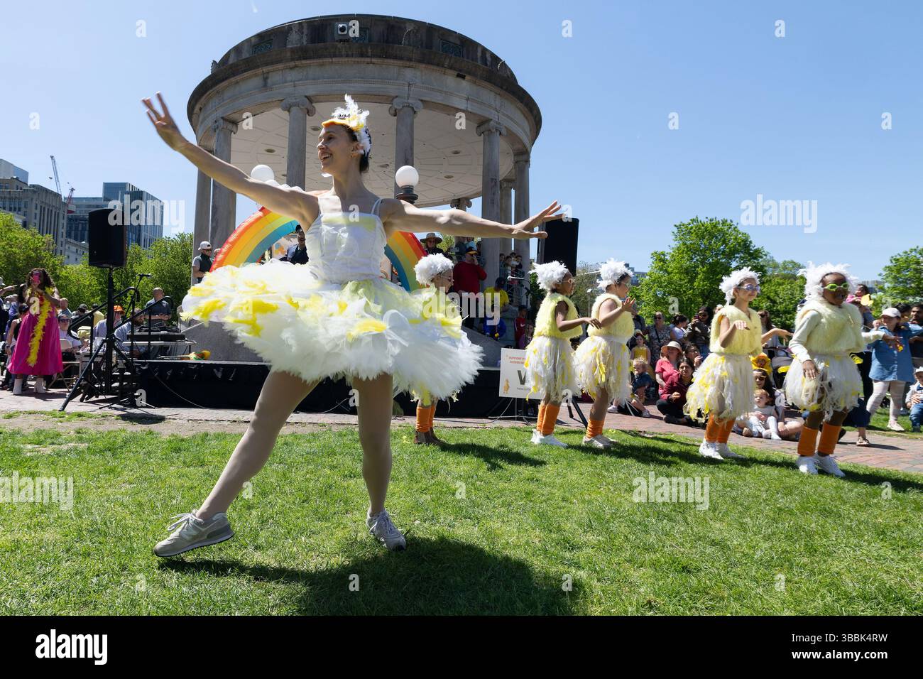 Boston Common public event Springtime Stock Photo - Alamy