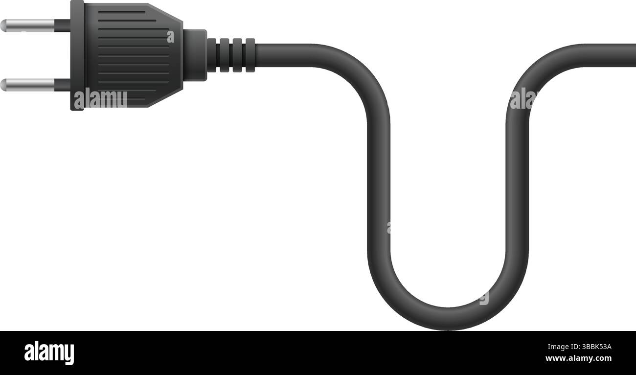 Electric socket icon in flat style. Connection and disconnection vector ...