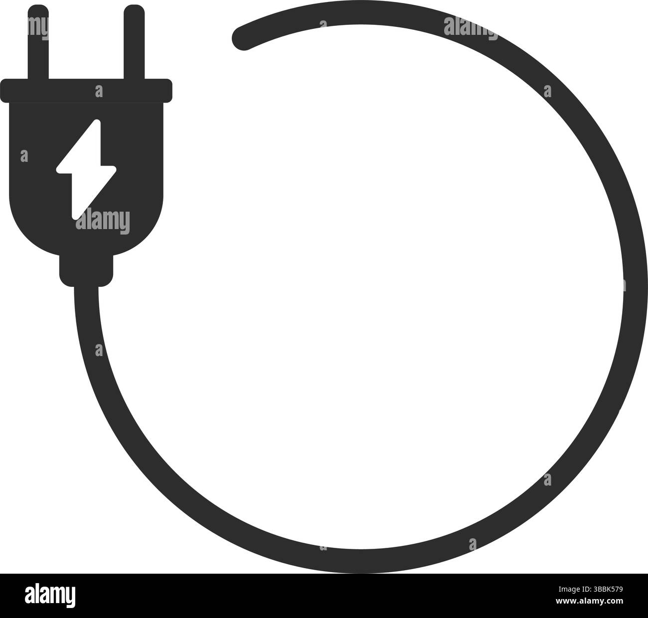 Electric socket icon in flat style. Connection and disconnection vector ...