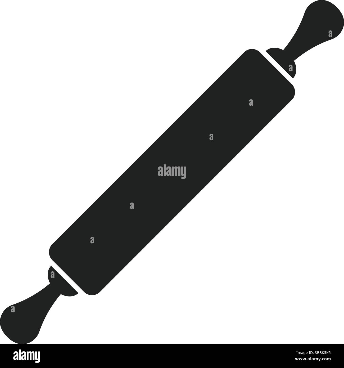 Rolling pin icon in flat style. Cooking equipment vector illustration ...