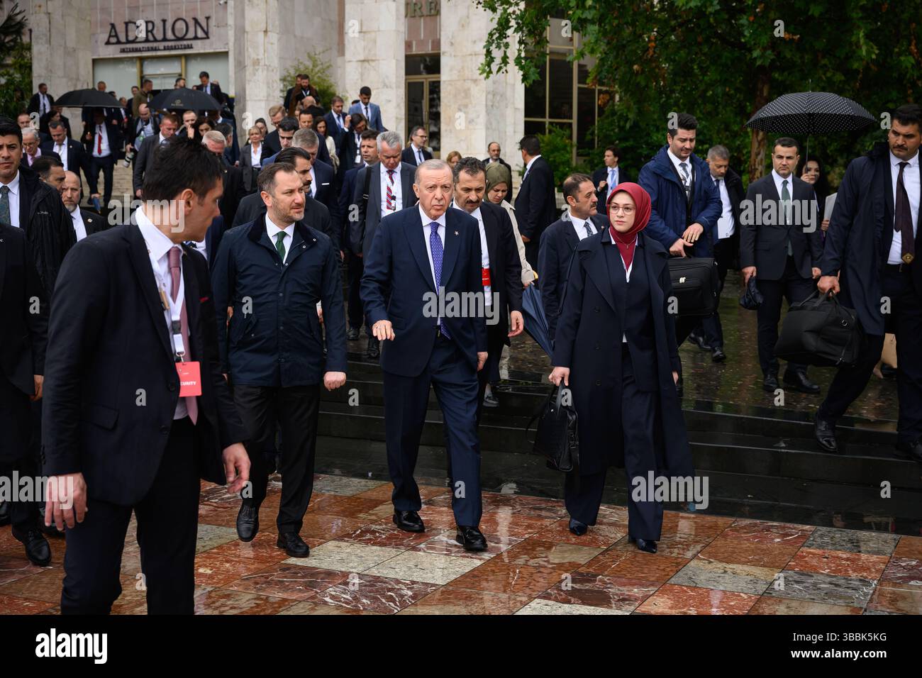 President of Turkiye, Recep Tayyip Erdogan, attend the European ...