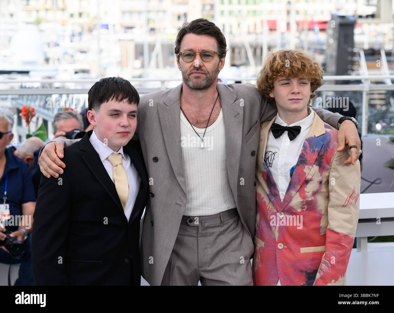 Cannes, France. May 16th, 2025. Kenny Rasmussen, Joel Edgerton and Kayo ...