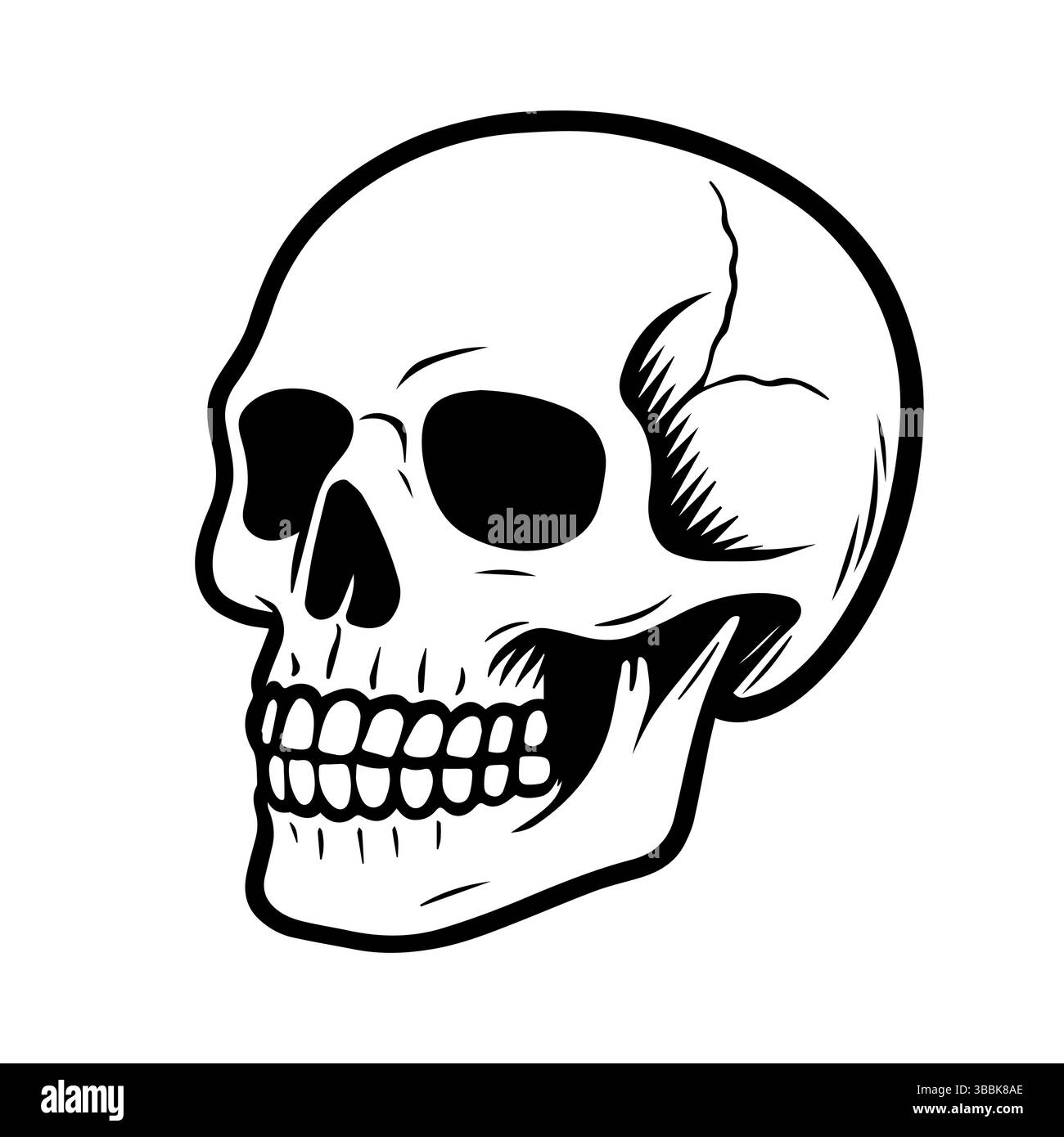 Human skull logo symbol icon. Black head Skull graphic sign. Vector ...