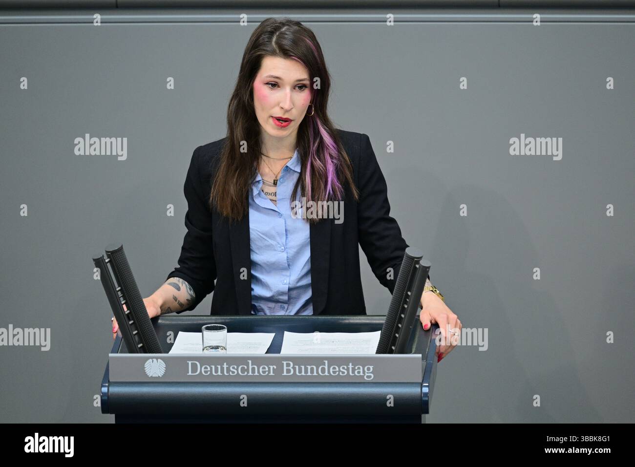 Berlin, Germany. 16th May, 2025. Donata Vogtschmidt (Die Linke), Member ...