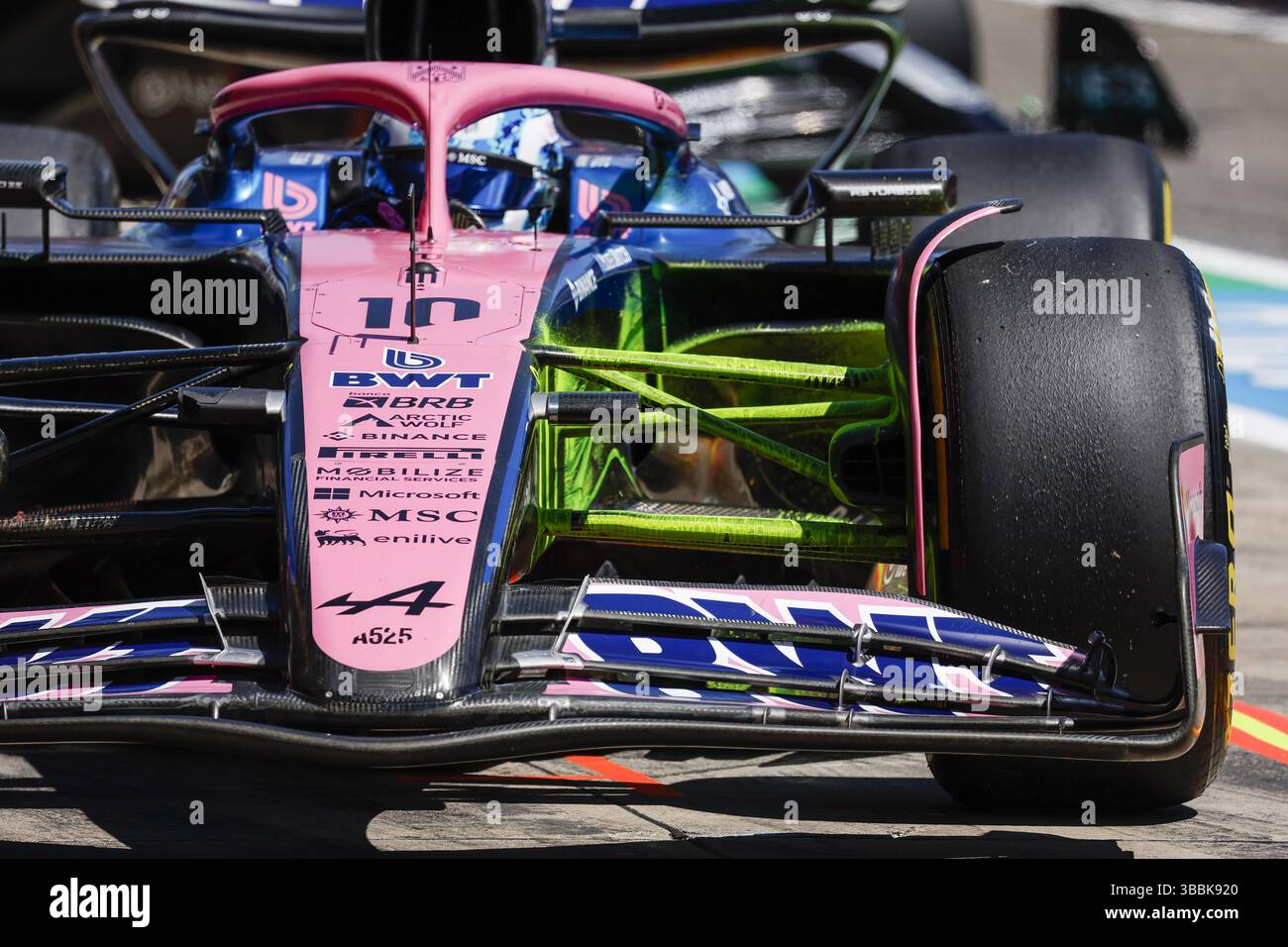 10 GASLY Pierre (fra), Alpine F1 Team A525, action flow-vis ...