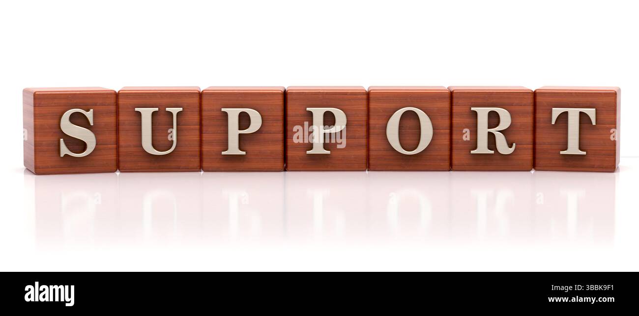 Support text written on Cut Out Stock Images & Pictures - Alamy