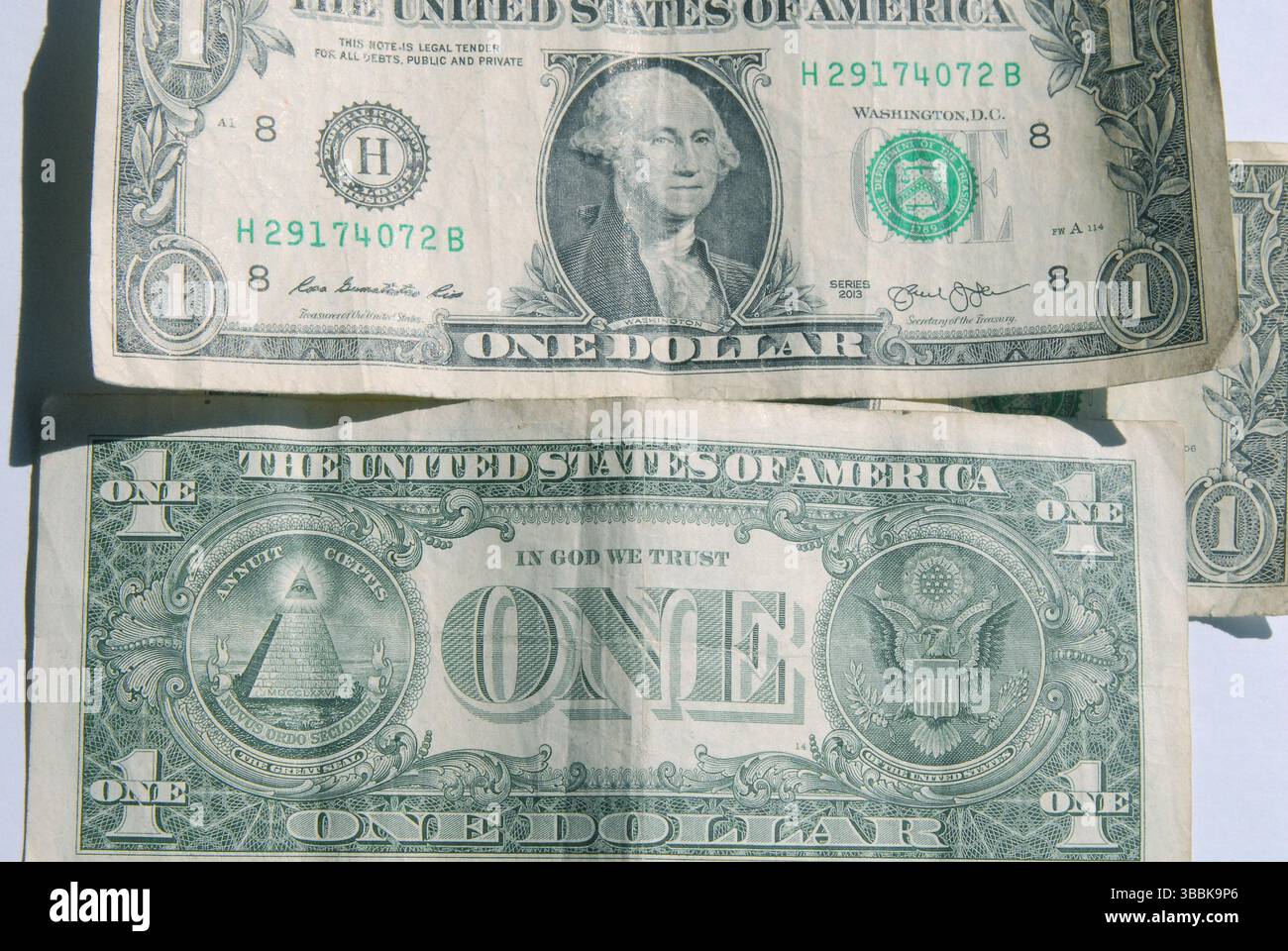 Copenhagen/ Denmark/16 MAY 2025/American dollars bills in one dollar ...