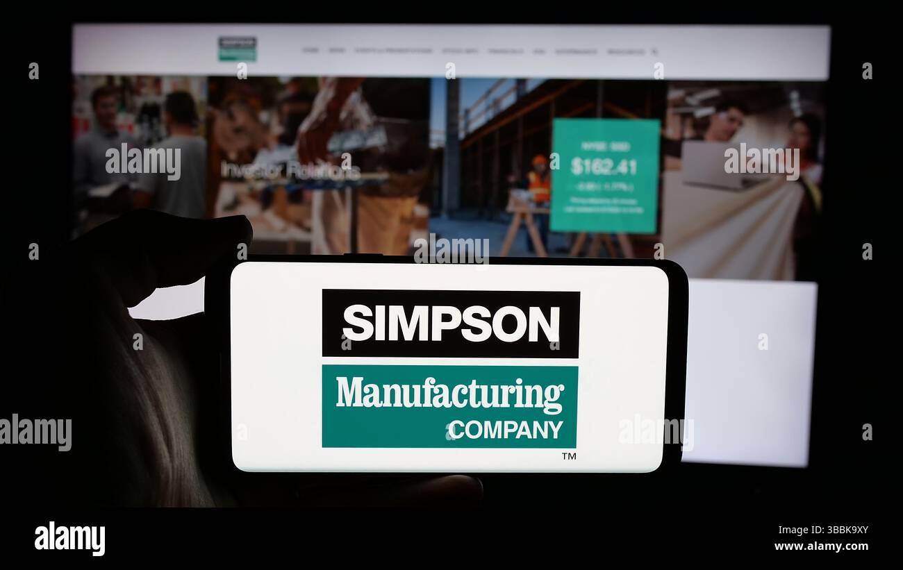 Simpson manufacturing logo hi-res stock photography and images - Alamy
