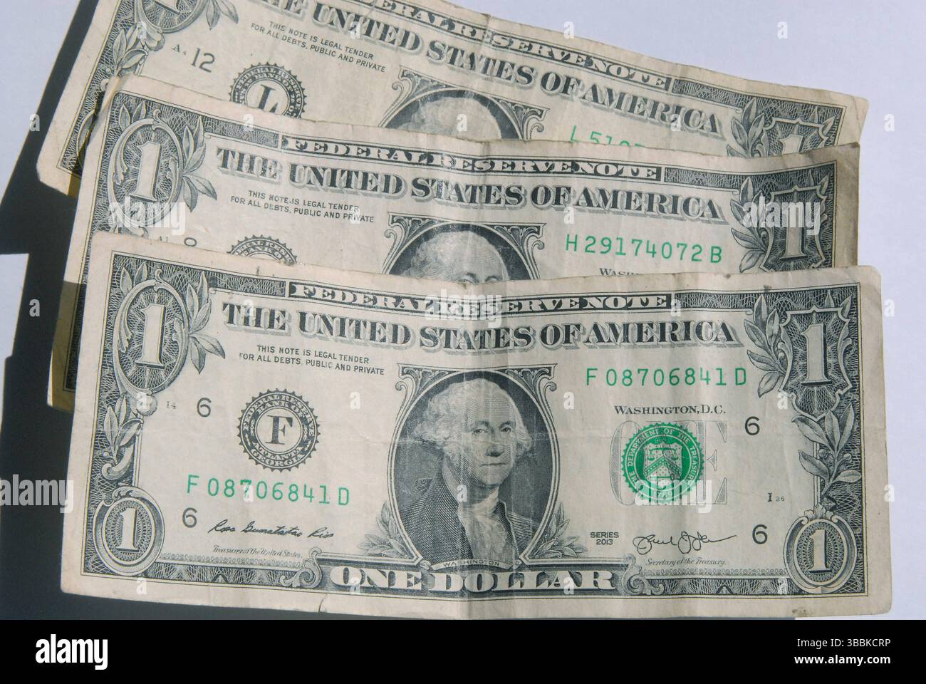 Copenhagen/ Denmark/16 MAY 2025/American dollars bills in one dollar ...