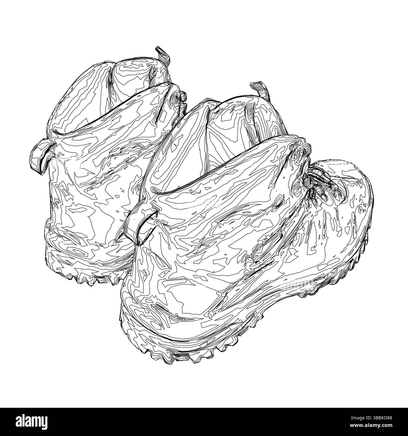 An worn out shoe sole Stock Vector Images - Alamy