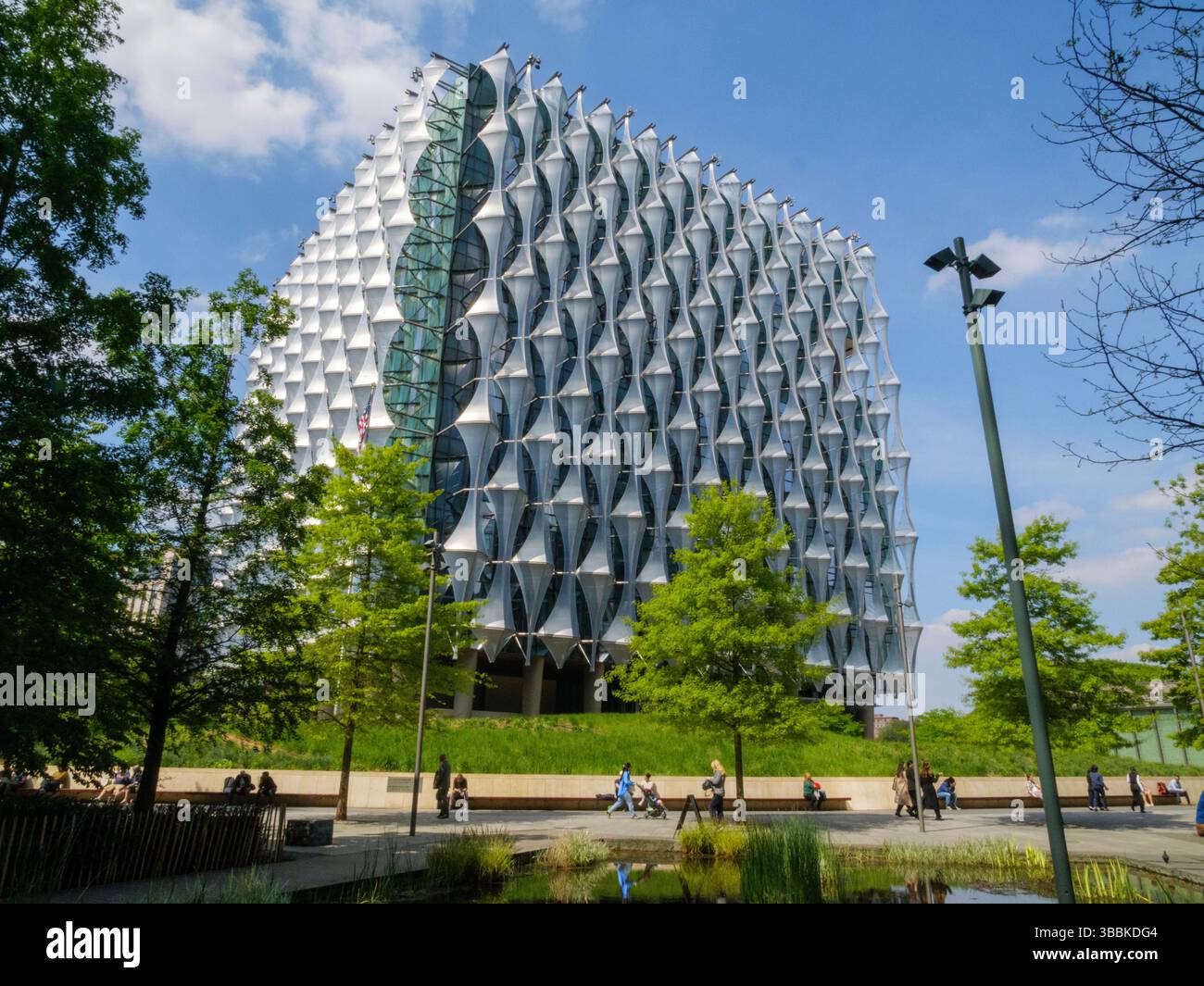 American Embassy, Nine Elms, London, UK – a modern architectural landmark housing the United ...