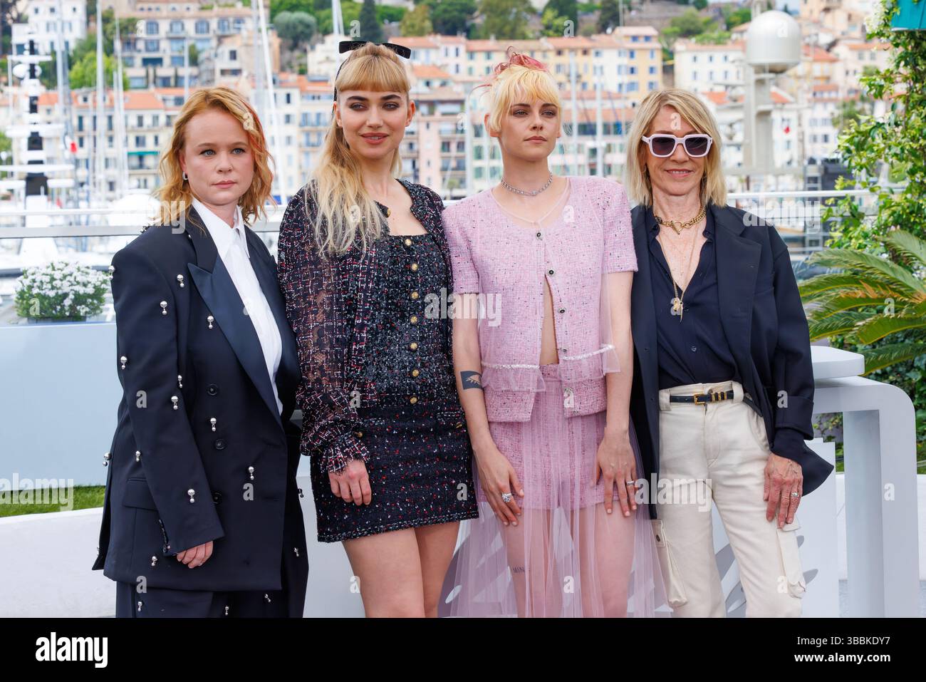 Cannes, France. 16th May, 2025. Thora Birch, Imogen Poots, Kristen ...