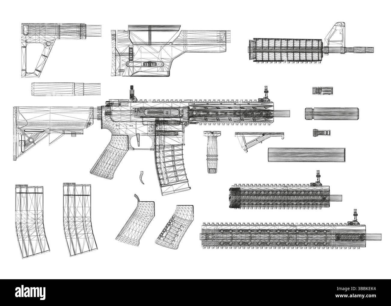 Shotgun detail Stock Vector Images - Alamy