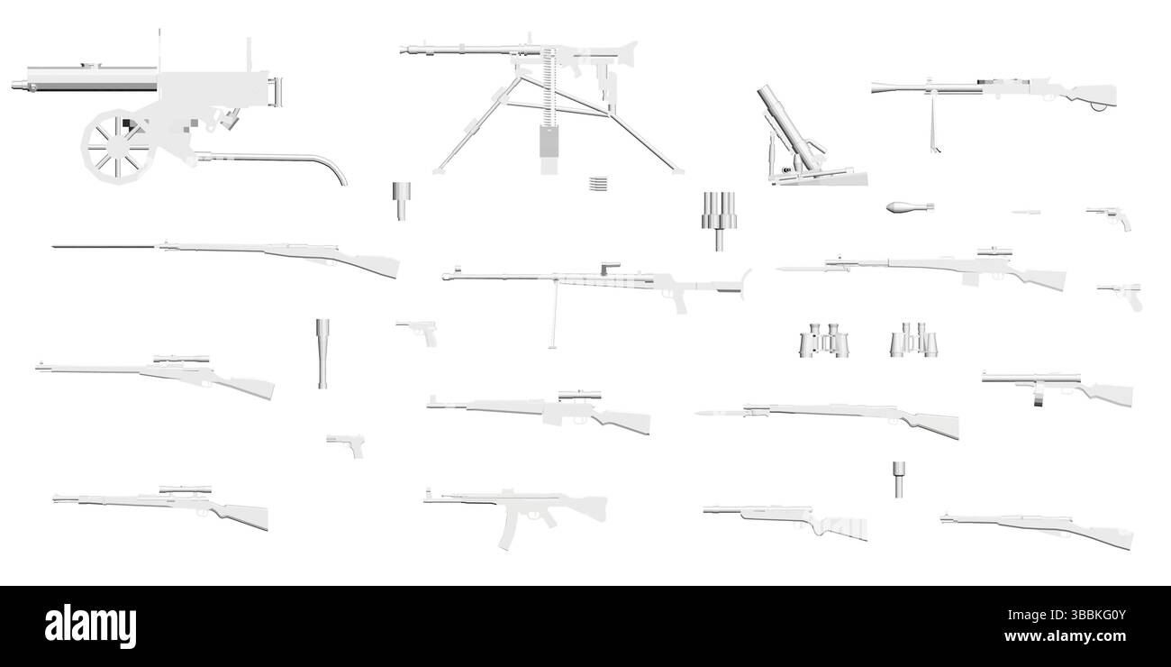 Artillery rifles rifle Cut Out Stock Images & Pictures - Alamy