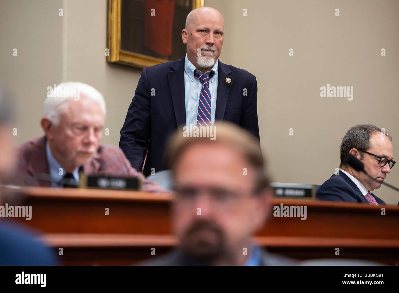 Rep. Chip Roy (R-Texas) arrives for a House Budget Committee markup of ...