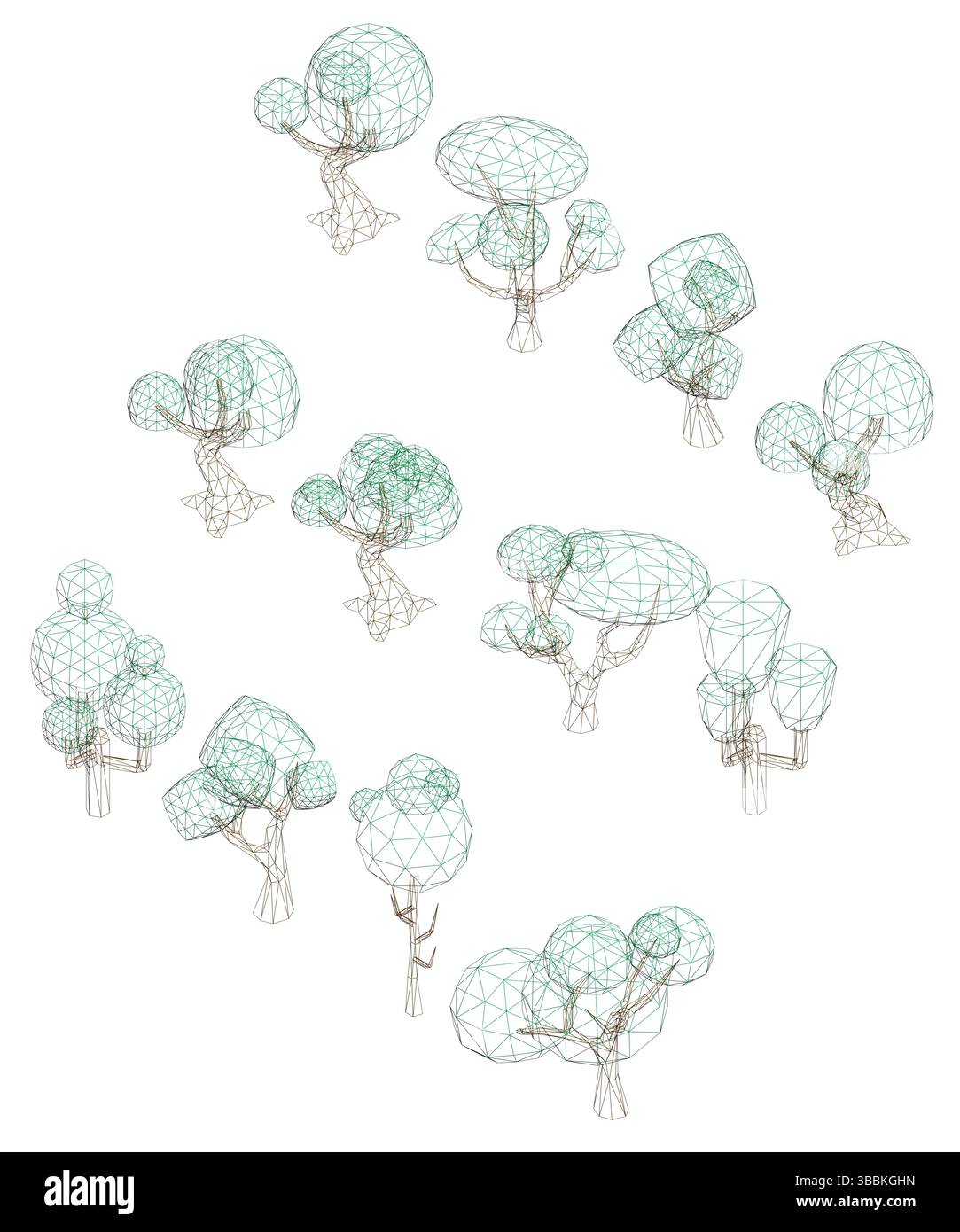 Autumn oak trees in Stock Vector Images - Alamy