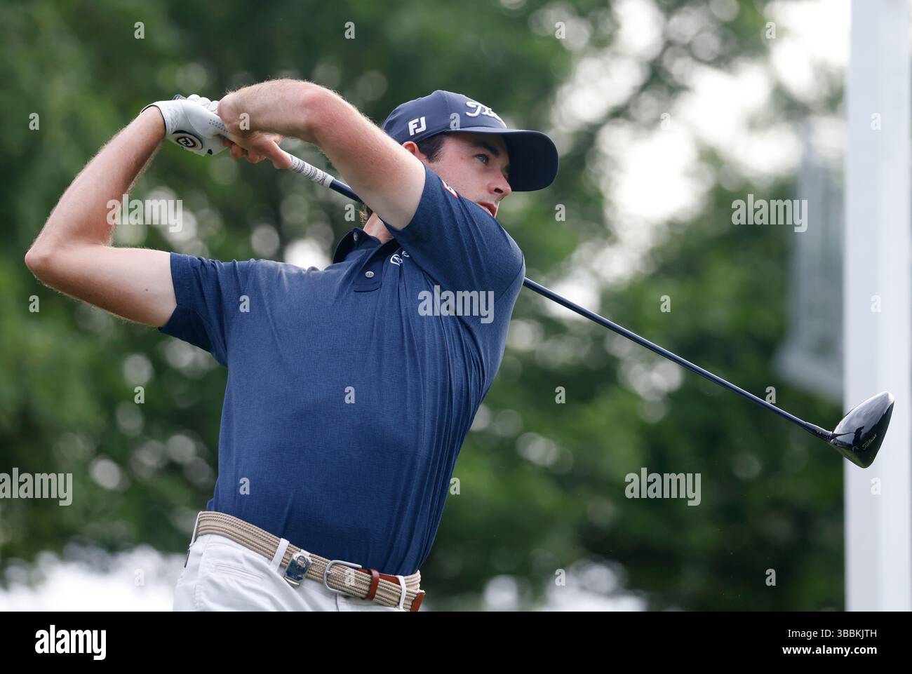 Elvis Smylie of Australia tees off on the 1st hole during the second ...