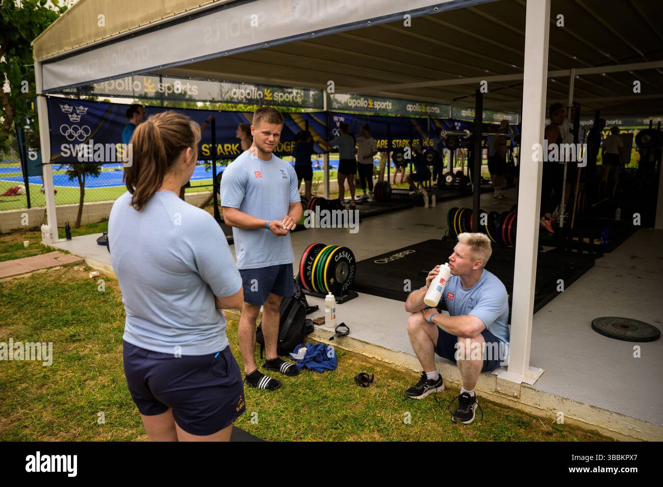 Luge athletes Tove Kohala, Rasmus Moberg and Svante Kohala of, Sweden ...