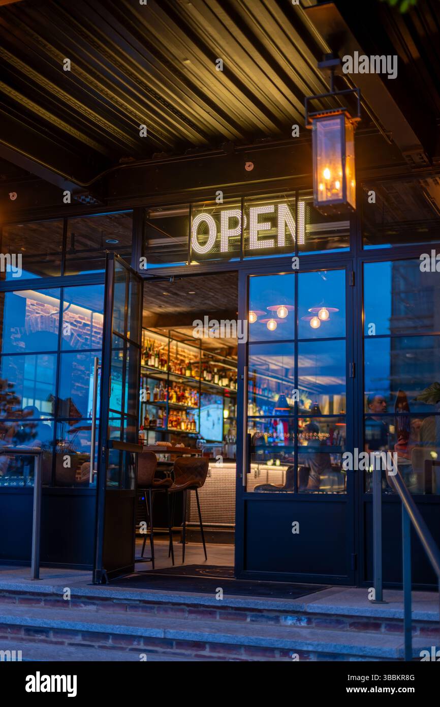 ALEXANDRIA, Virginia — The industrial chic entrance to Cooper Mill, a ...