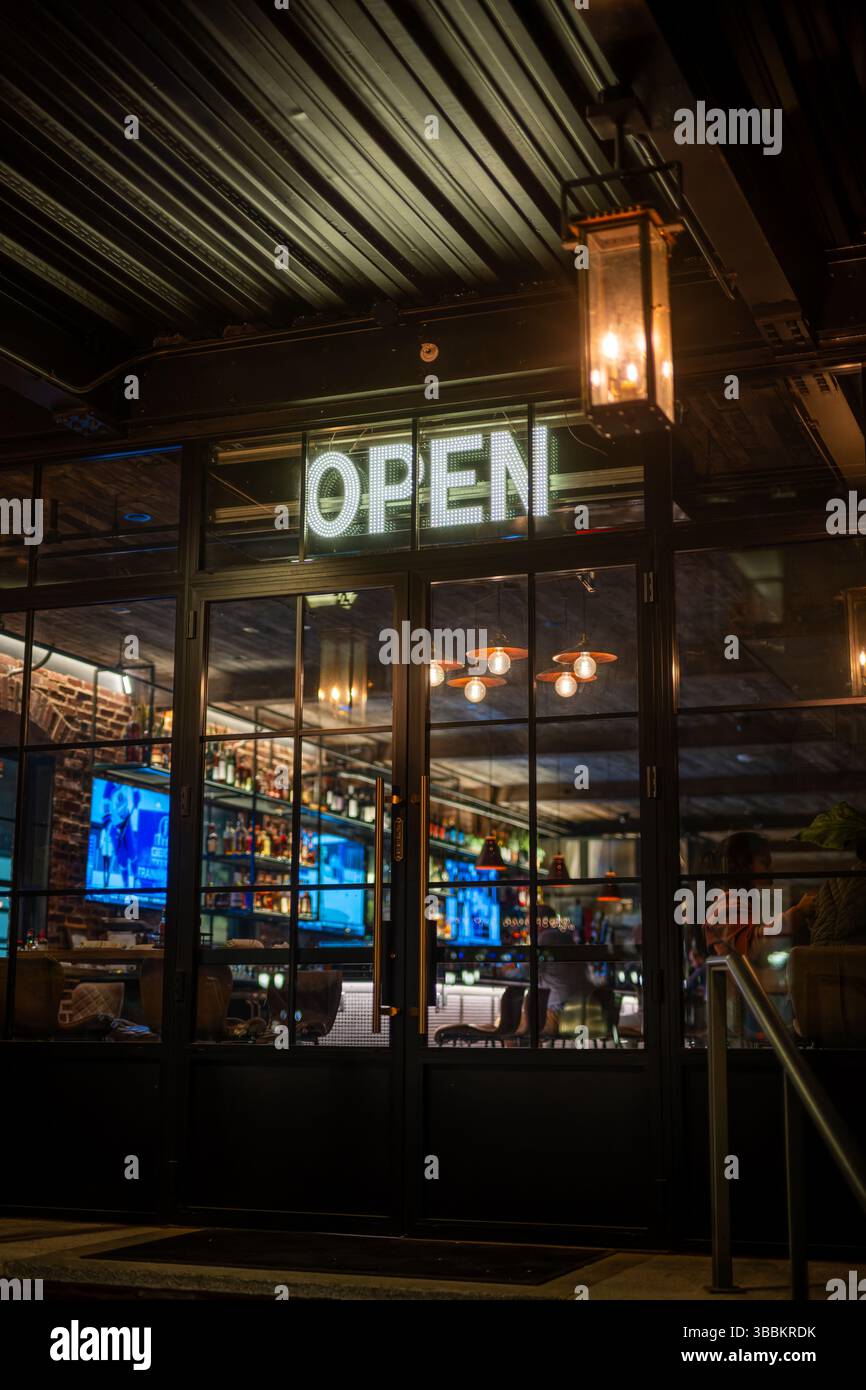 ALEXANDRIA, Virginia — The industrial chic entrance to Cooper Mill, a ...