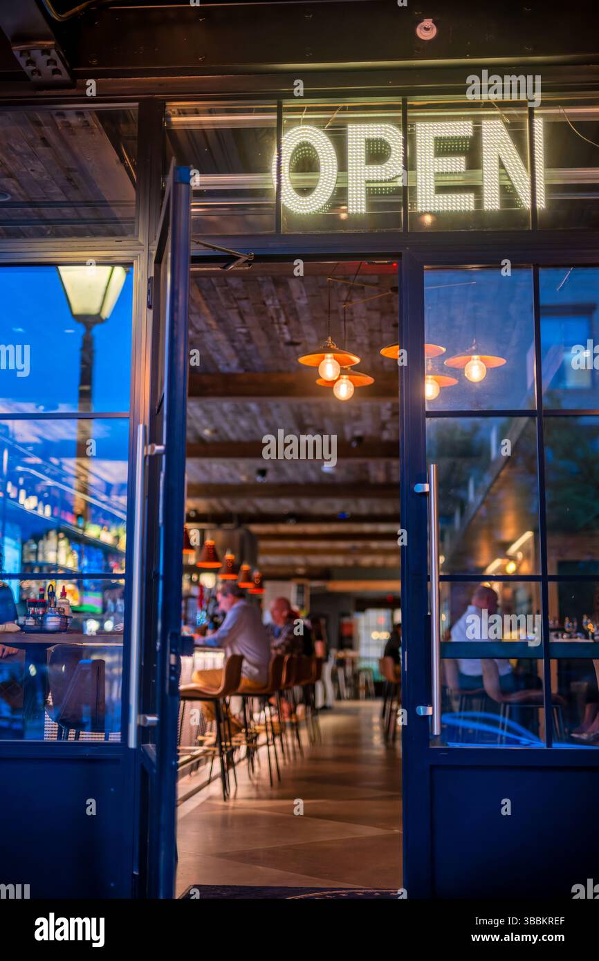 ALEXANDRIA, Virginia — The industrial chic entrance to Cooper Mill, a ...