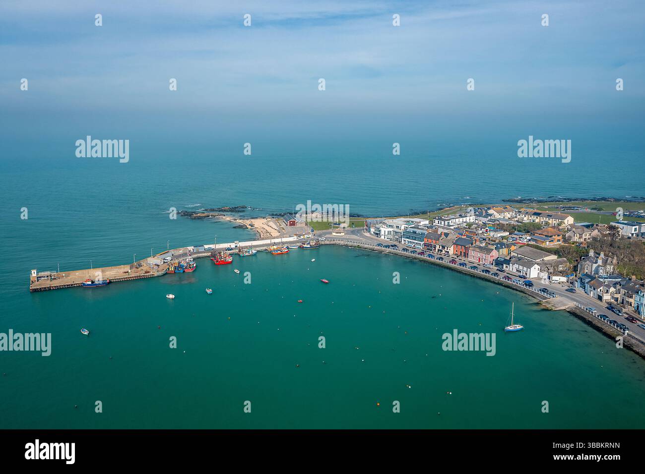 Nice Flight Over Skerries Port, County Dublin, Republic of Ireland ...