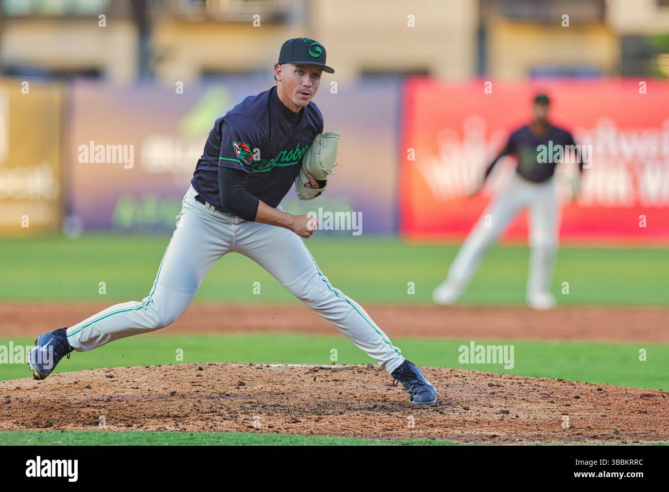 Greensboro, NC: Greensboro Grasshoppers pitcher Jaycob Deese (10 ...