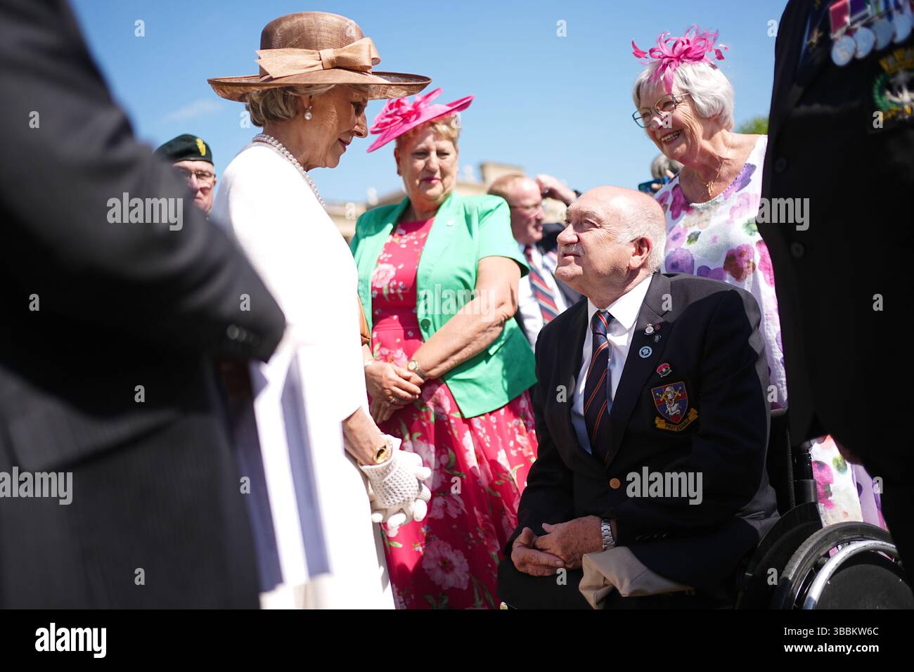 The Duchess of Gloucester speaks to Andrew Mudd during the Not ...