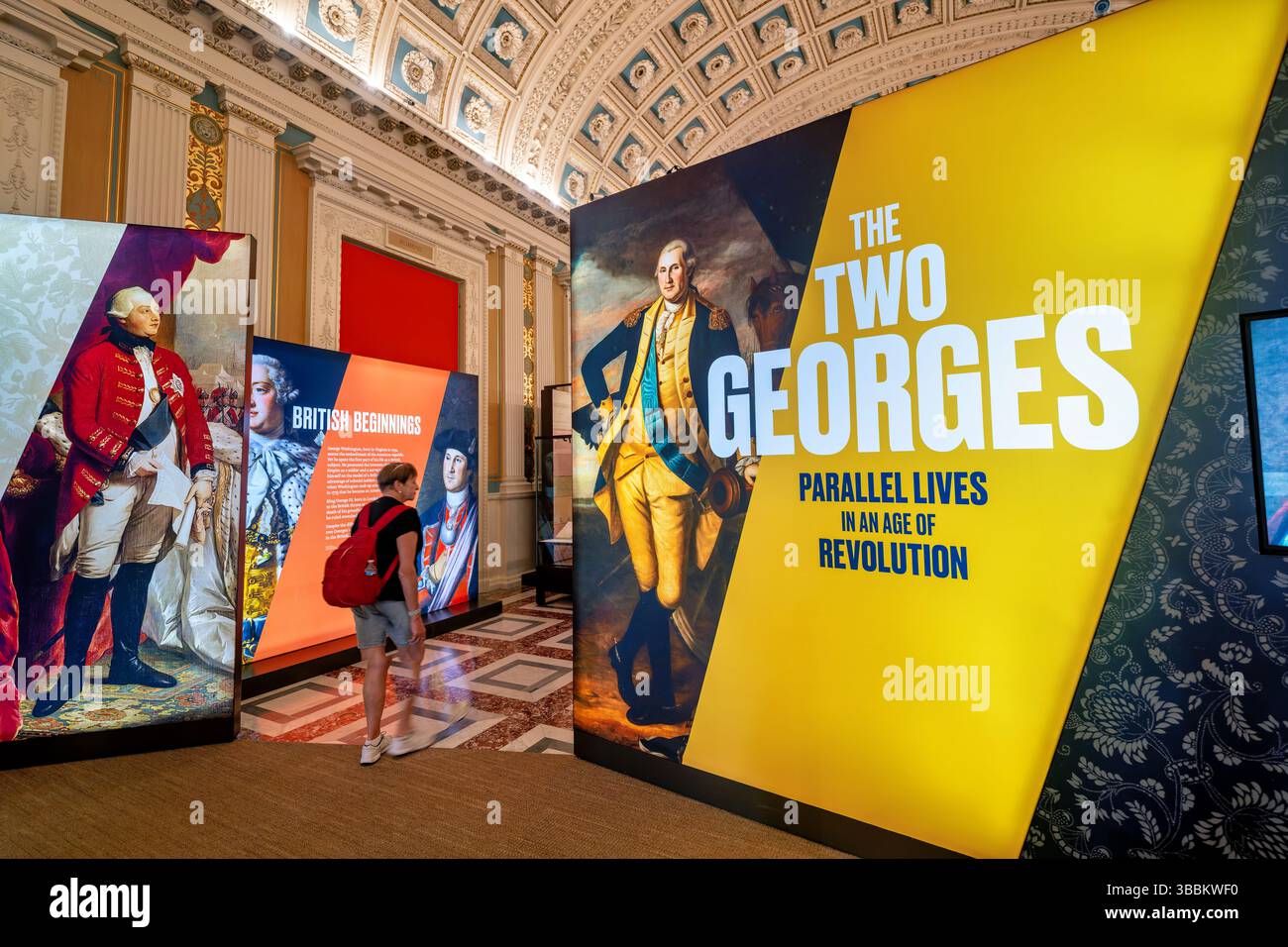 WASHINGTON DC, United States — The "Two Georges" exhibition in the ...