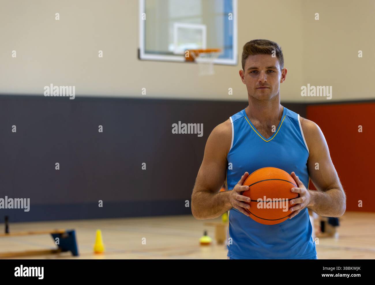 Basketball cones setup hi-res stock photography and images - Alamy