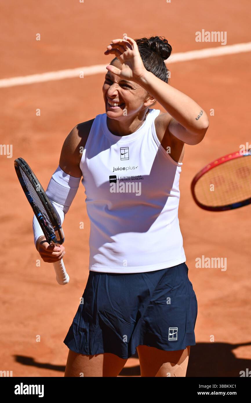 Rome, Italy. 16th May, 2025. Sara Errani (ITA) and Jasmine Paolini (ITA ...