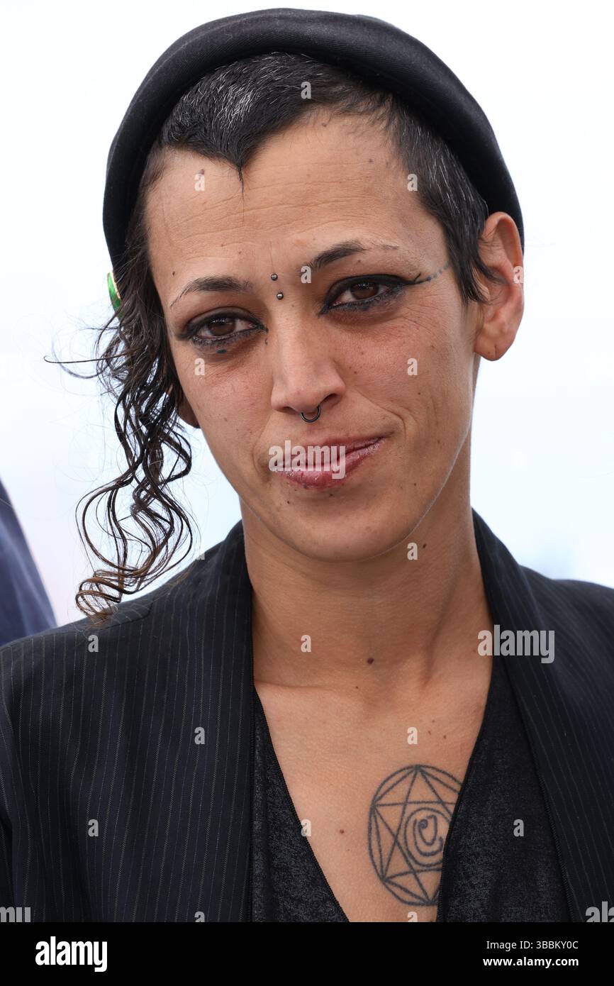 Cannes, France. 16th May, 2025. Jade Oukid at the "Sirat" photocall at ...