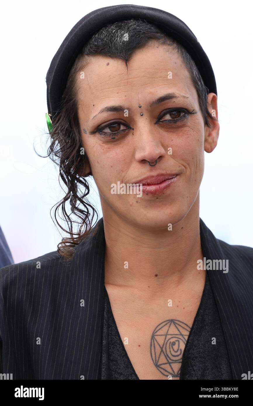 Cannes, France. 16th May, 2025. Jade Oukid at the "Sirat" photocall at ...