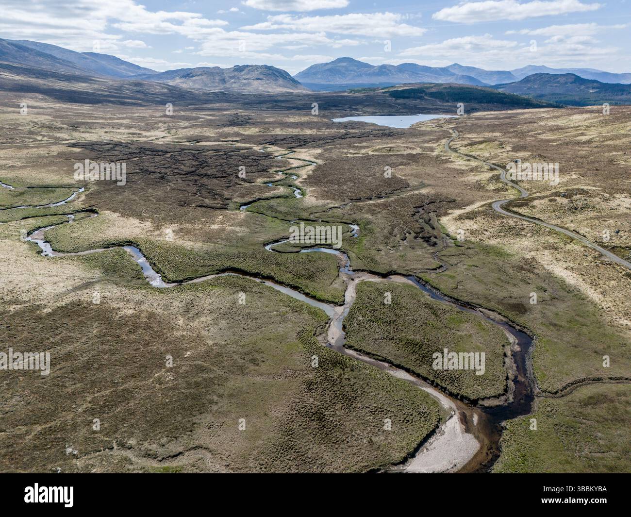 Loch Earba in the scottish highlands, site of future pump storage power ...