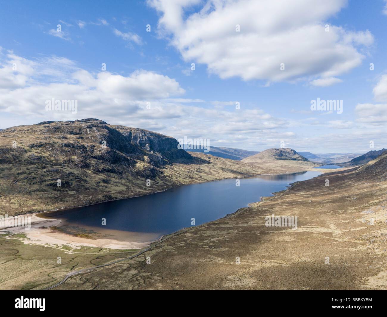 Loch Earba in the scottish highlands, site of future pump storage power ...
