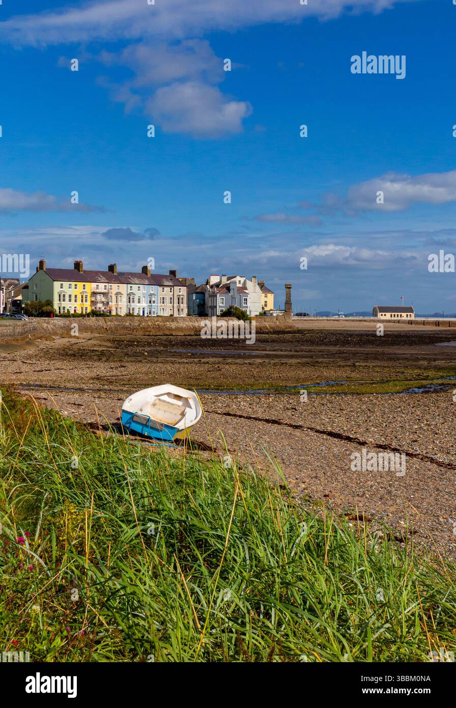The beach at Beaumaris a small coastal resort town on the south east ...