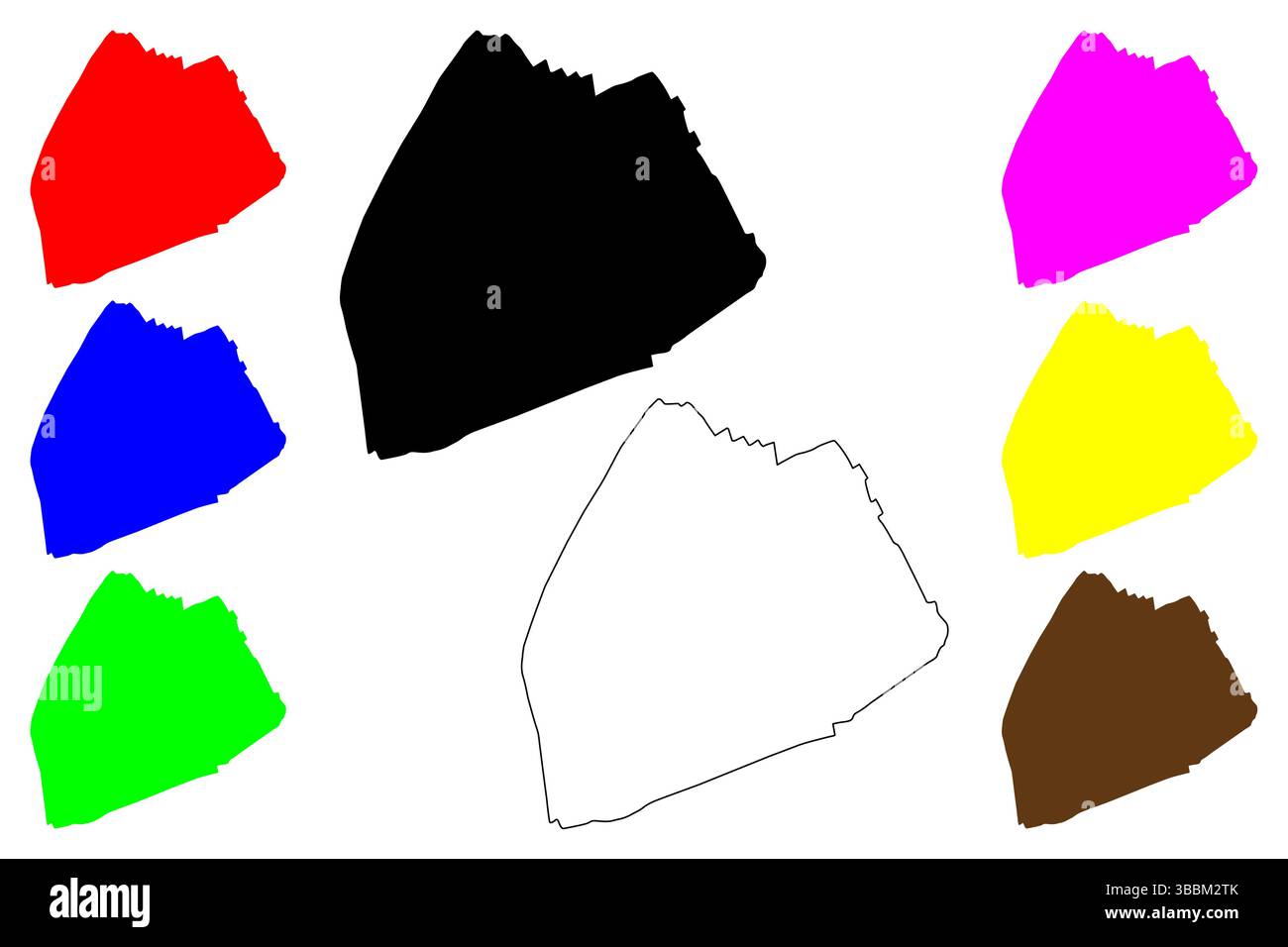 Sujangarh city (Republic of India, State of Rajasthan) map vector ...