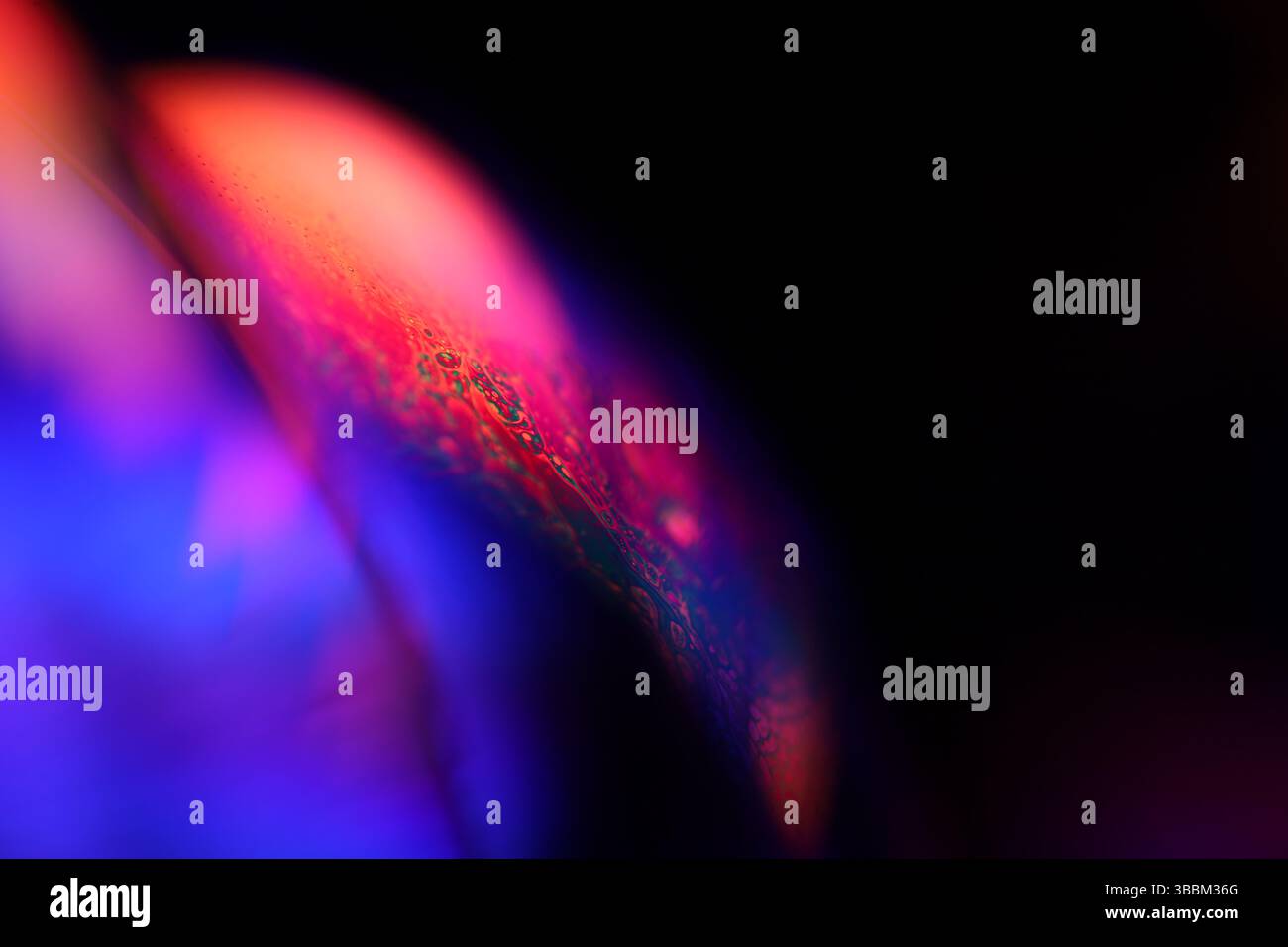 Bright chemical sphere in the darkness, creepy planet atmosphere ...