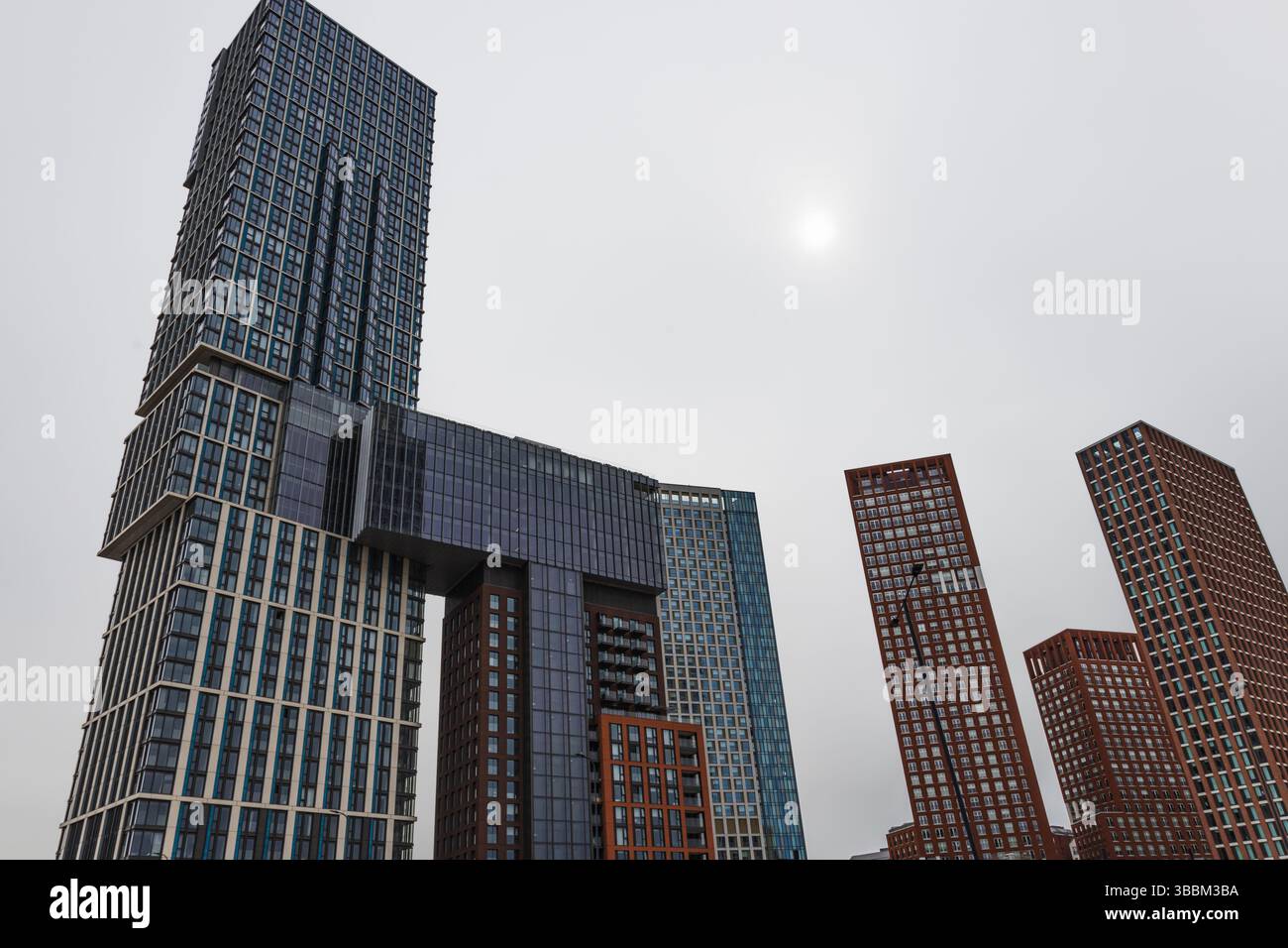 Modern Skyscrapers and High Rise Buildings in Vauxhall London Skyline ...
