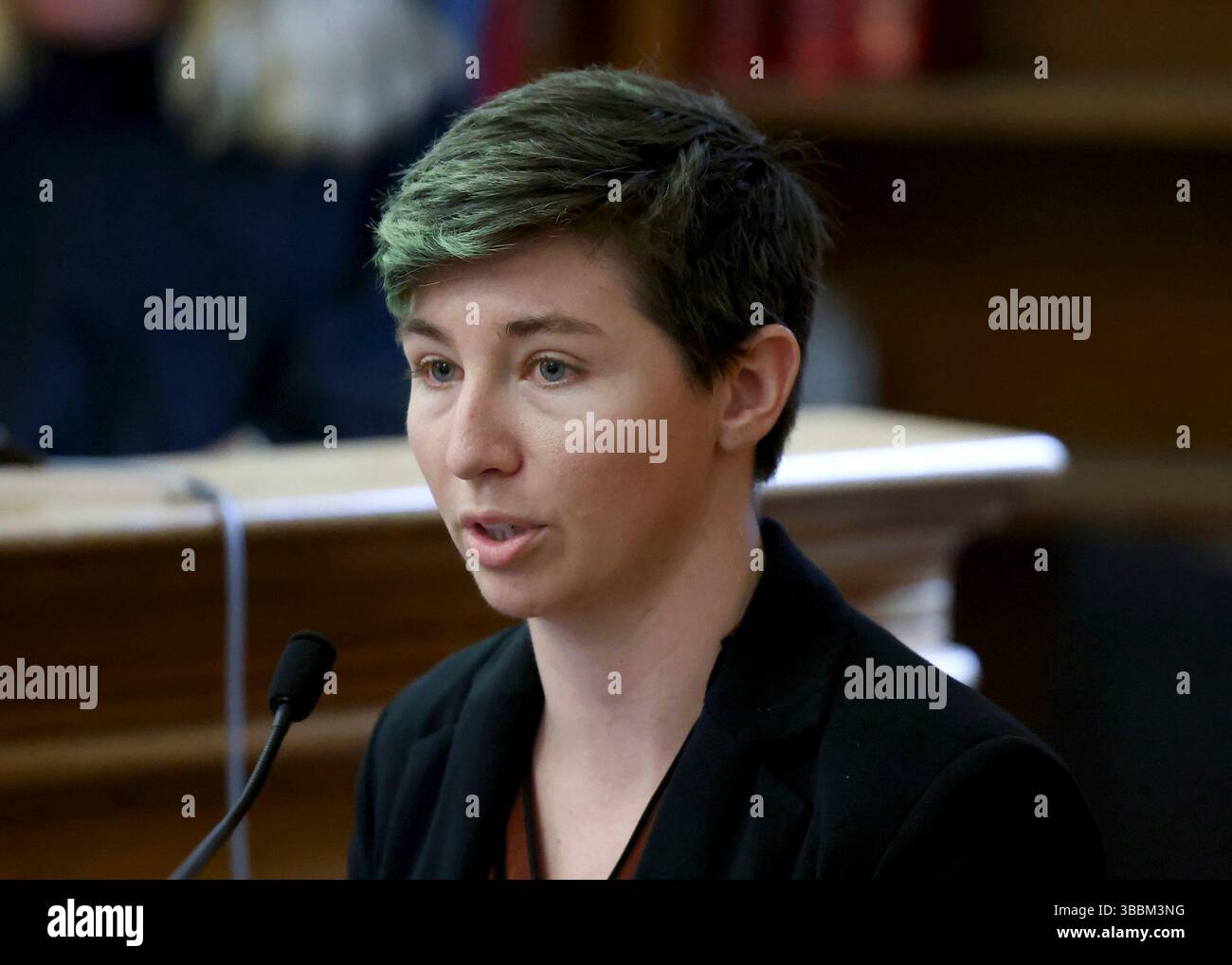 Ashley Vallier, a forensic scientist with the Massachusetts State ...