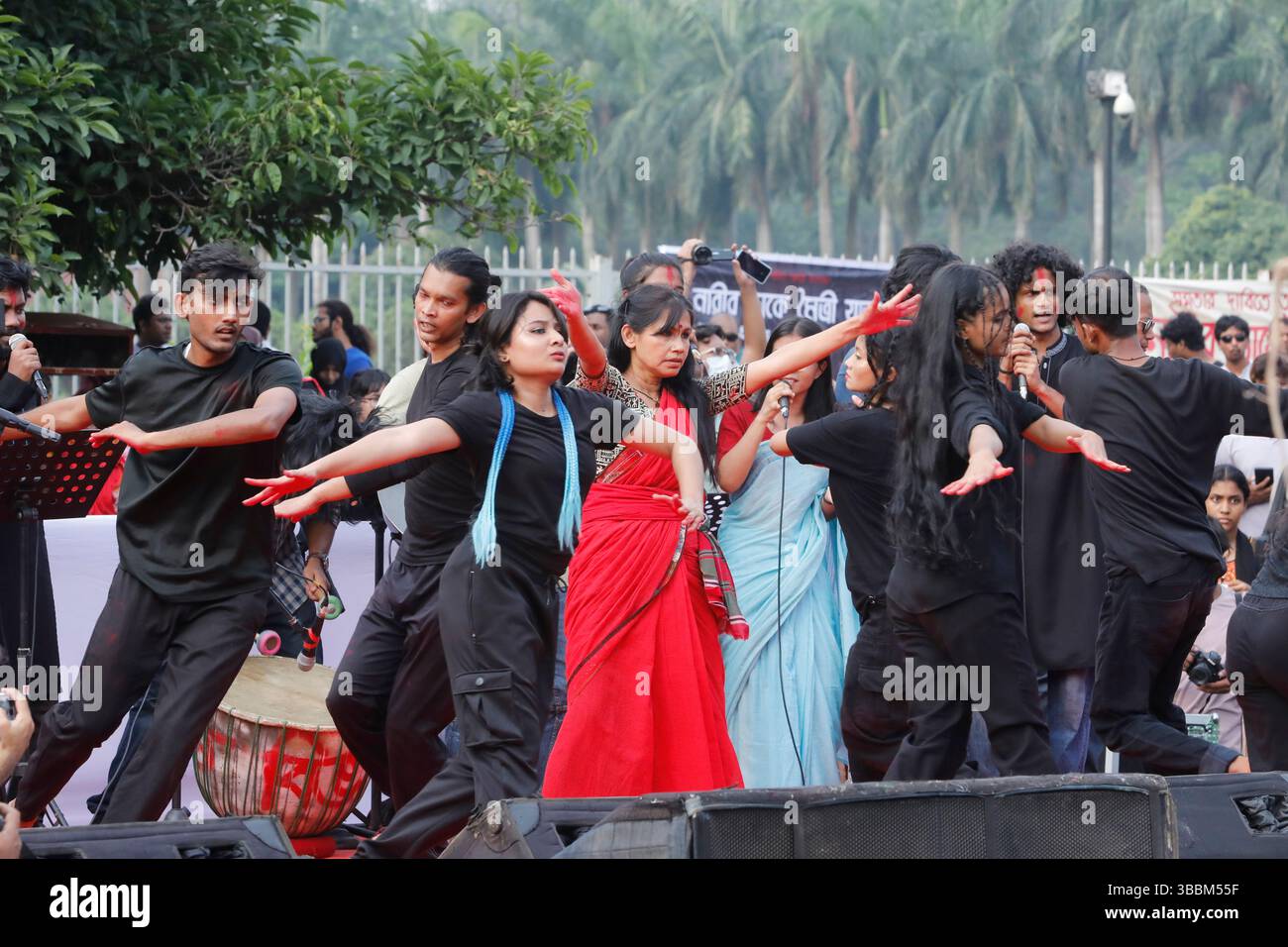 Dhaka, Bangladesh - May 16, 2025: The 'Narir Dake Maitree Jatra' program, organized by various ...