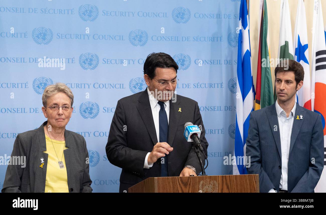 Ambassador Danny Danon of Israel speaks during briefing ahead of ...