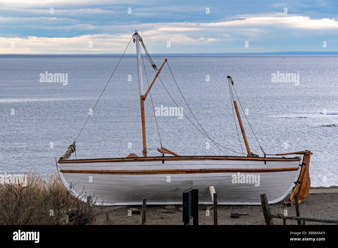 James Caird Whaler Boat. Nao Victoria Museum. Punta Arenas, Chile Stock ...
