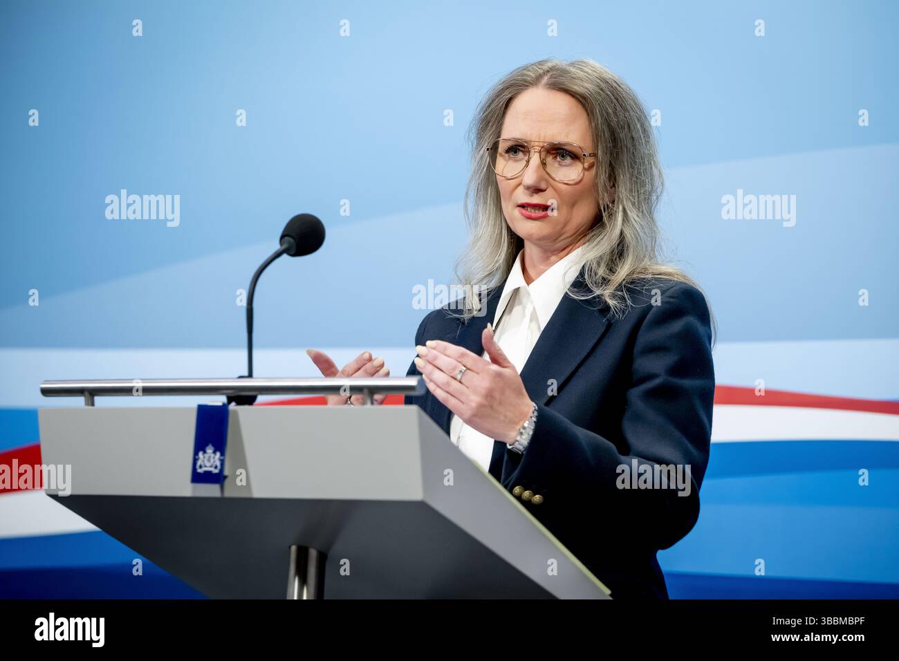 DEN HAAG - Deputy Prime Minister Fleur Agema speaks to the press after ...