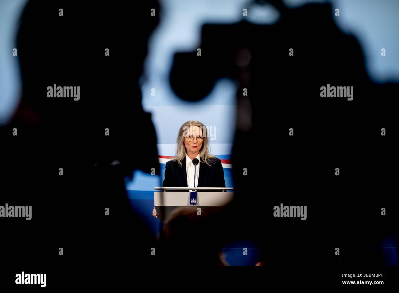 DEN HAAG - Deputy Prime Minister Fleur Agema speaks to the press after ...