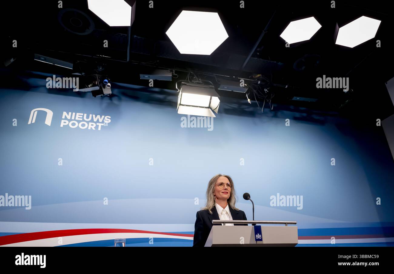 DEN HAAG - Deputy Prime Minister Fleur Agema speaks to the press after ...