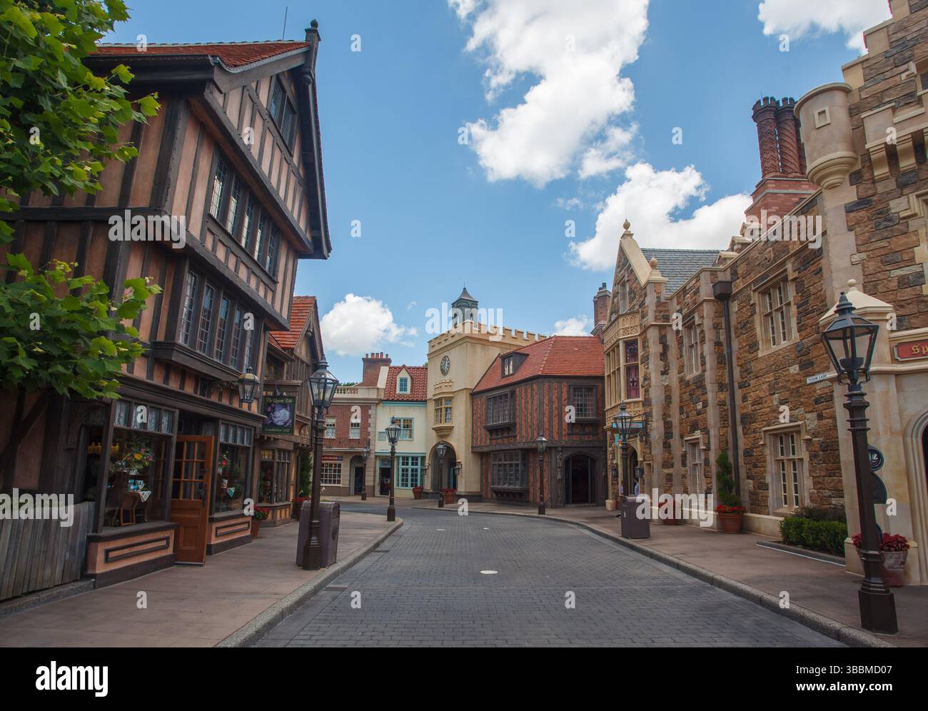 The Typical Half-Timber buildings in the United Kingdom pavillon at ...