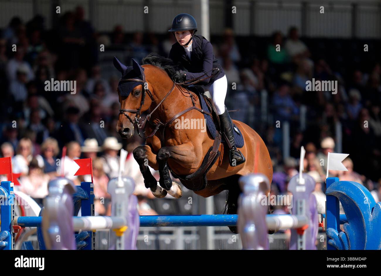 USA's Eve Jobs on Canto Bruno, jumps a fence during the The Defender ...